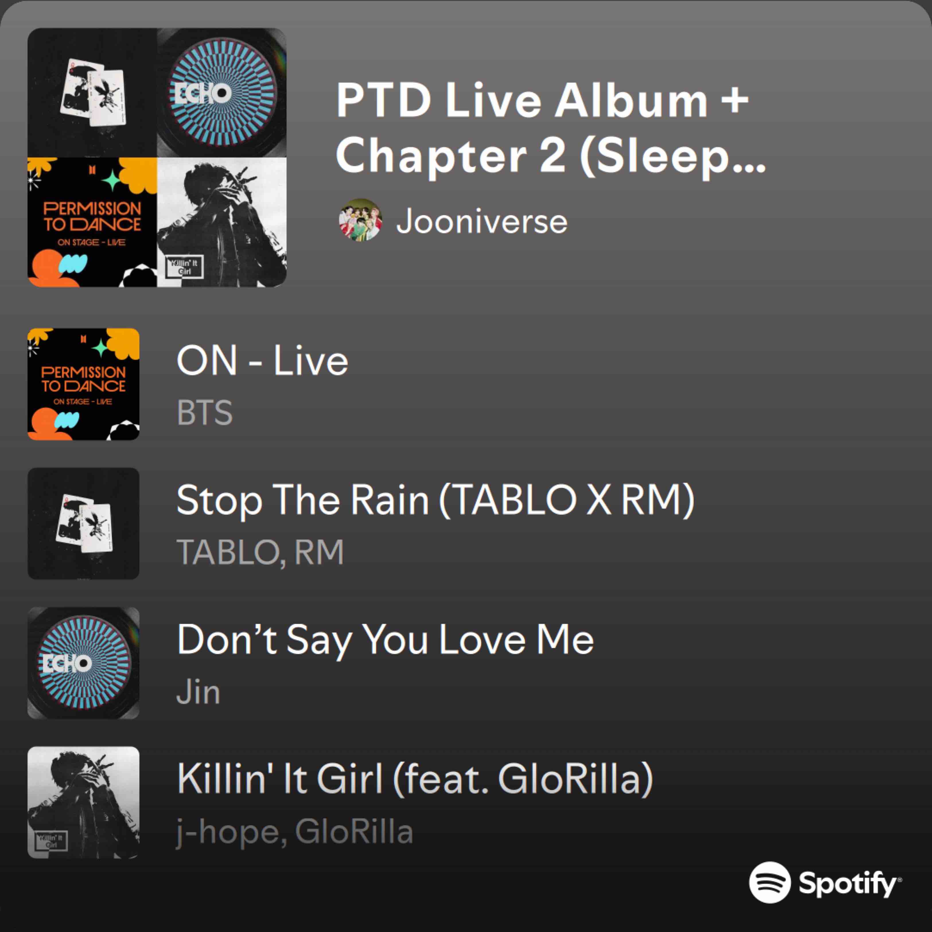 PTD Live Album + Chapter 2 (Sleep Playlist) - playlist by Jooniverse ...